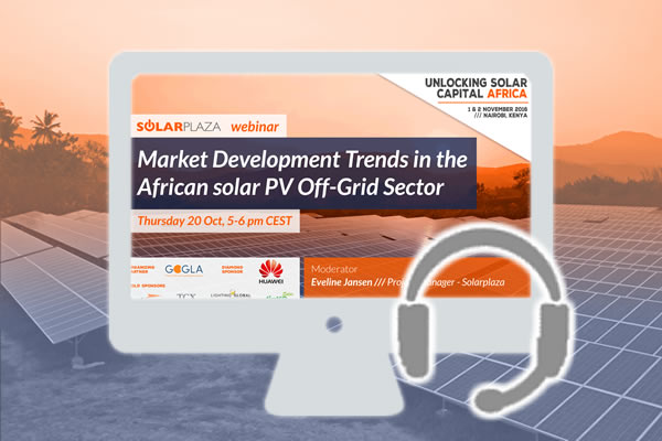 Webinar: Market Trends in the African Solar PV Off-Grid Sector